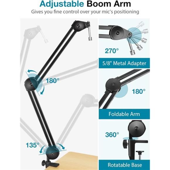 Computers, Laptops & Parts | Microphone Arm Stand Heavy Duty Suspension ...